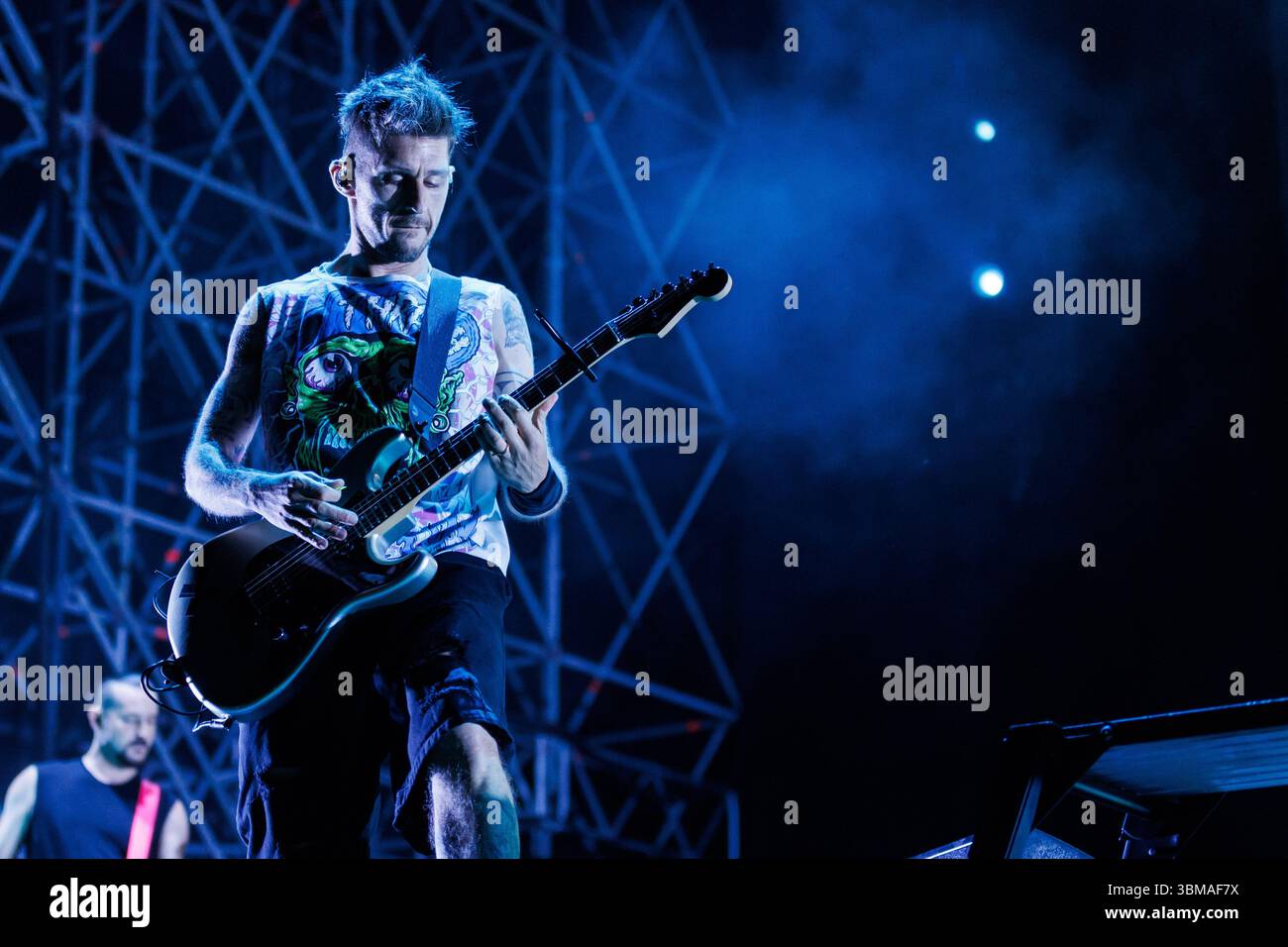Rome, Italy. 25th June, 2025. Carmine “Ka” Ruggiero of the group Finley ...