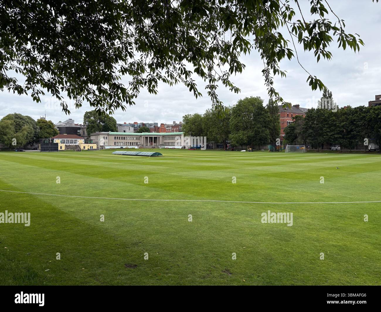 College Park at Trinity College, Dublin. Large sports field with ...