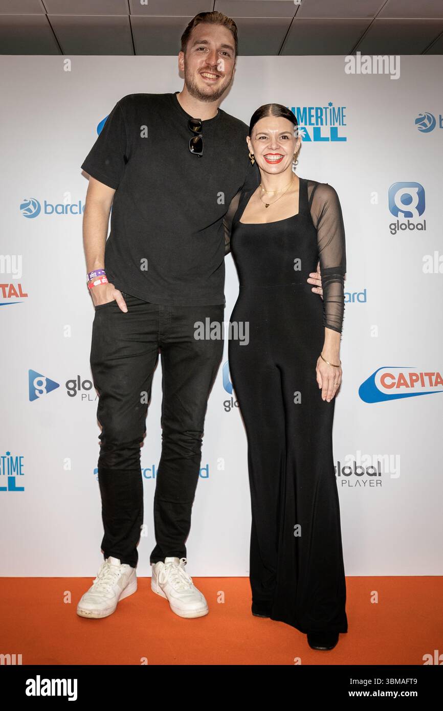 Mark Ian Hoyle and Roxanne Messenger attend the Capital Summertime Ball ...