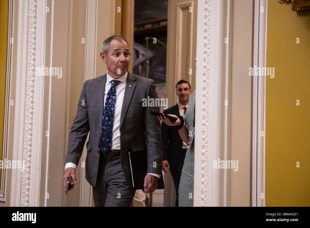 Sen. John Curtis (R-Utah) arrives for a Senate Republican Conference ...