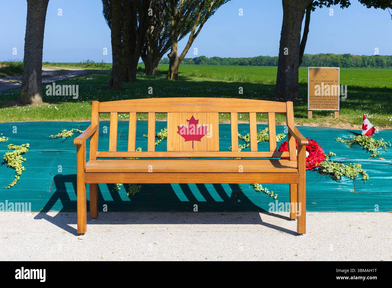 Royal Canadian Air Force memorial at the original location of the B4 ...