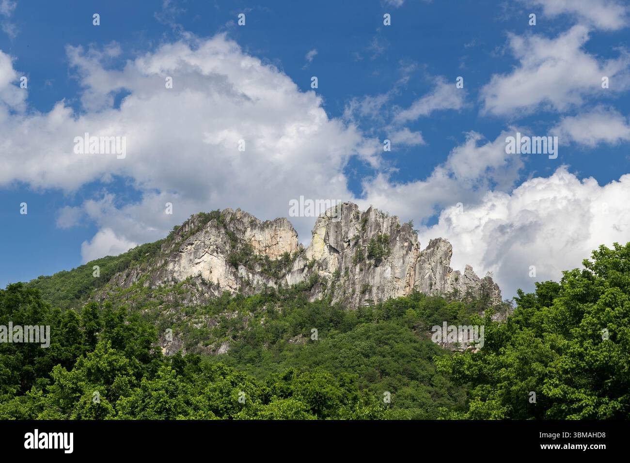 Photo of Seneca Rock Climbing Site Rocks in West Virginia part of the ...