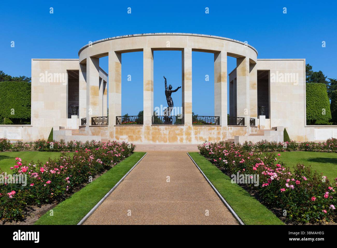 The Garden of the Missing at the Normandy American Cemetery and ...