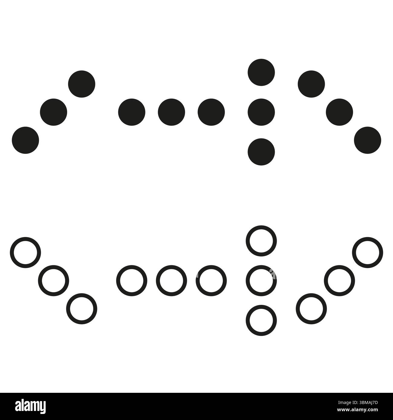 Dotted circle pattern. Abstract geometric forms. Minimal Vector ...