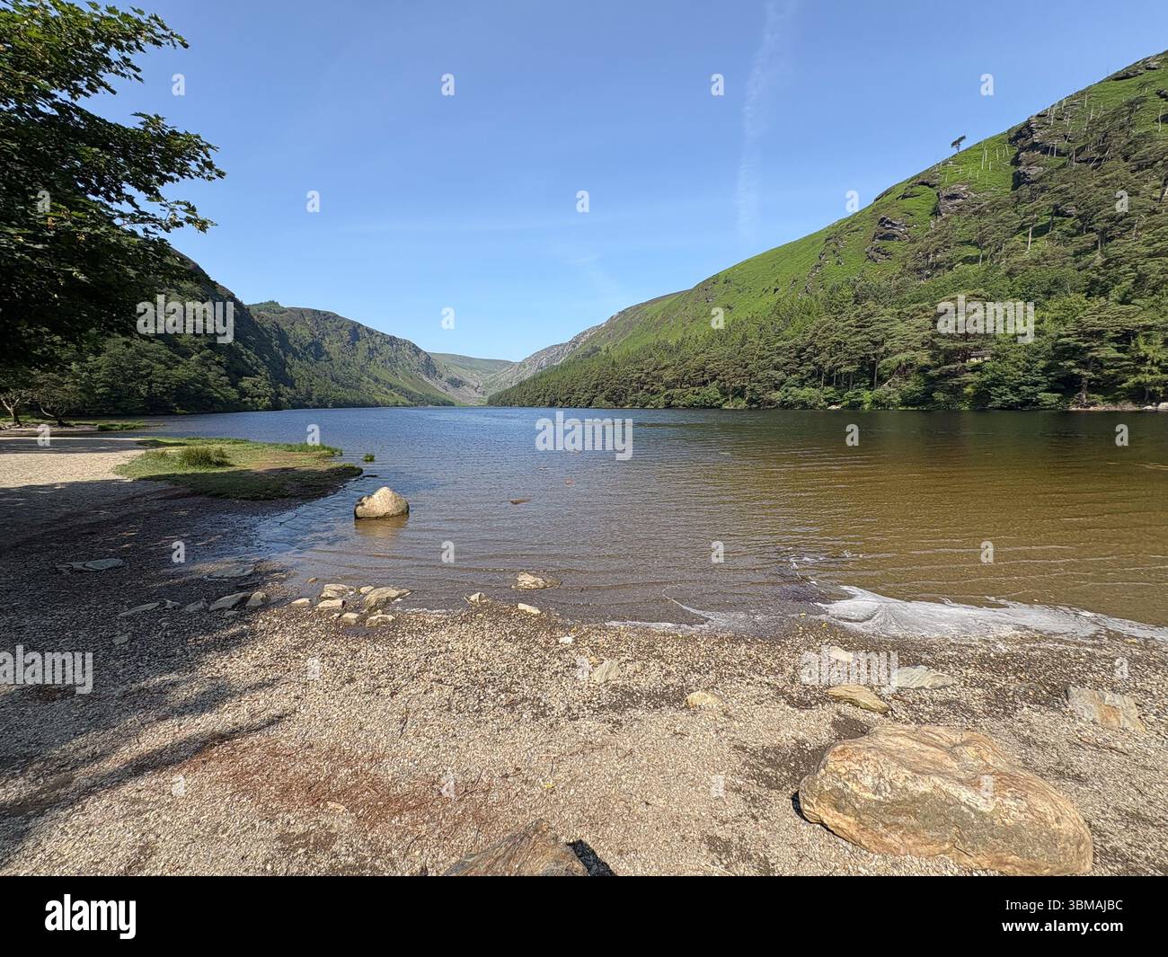 Glendalough Upper Lake is a scenic lake in County Wicklow, Ireland ...
