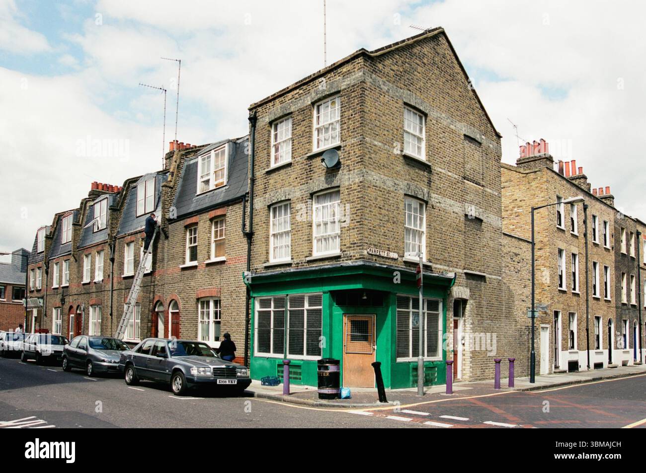Fordham Street, Whitechapel, London, UK, at the junction with Parfett ...