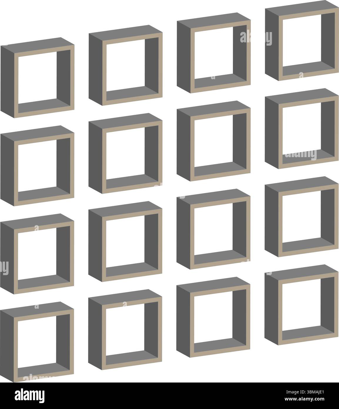 Cube pattern design. Black block texture. Geometric box illustration ...