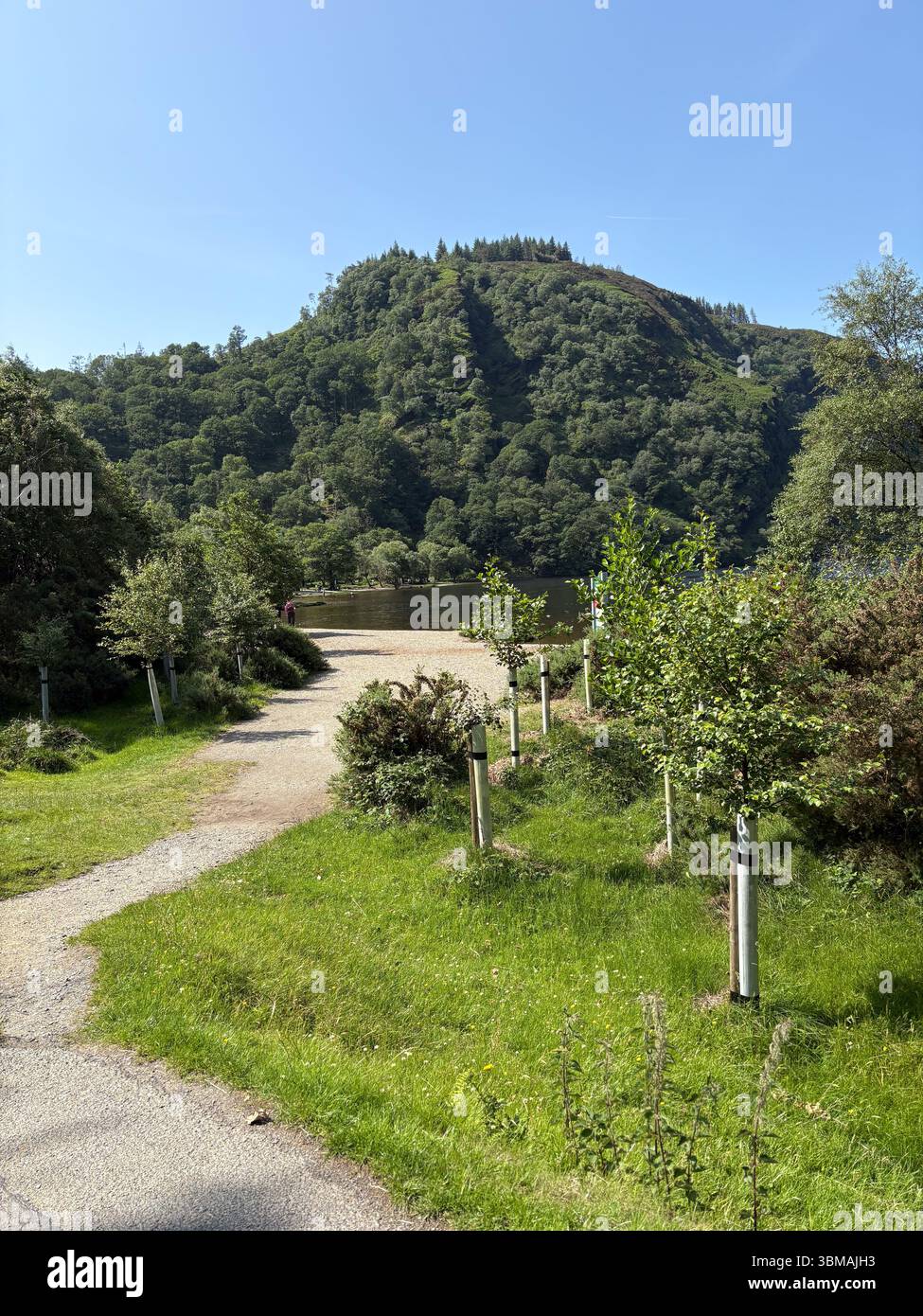Wicklow Mountains National Park, Ireland. Landscape featuring a lake ...