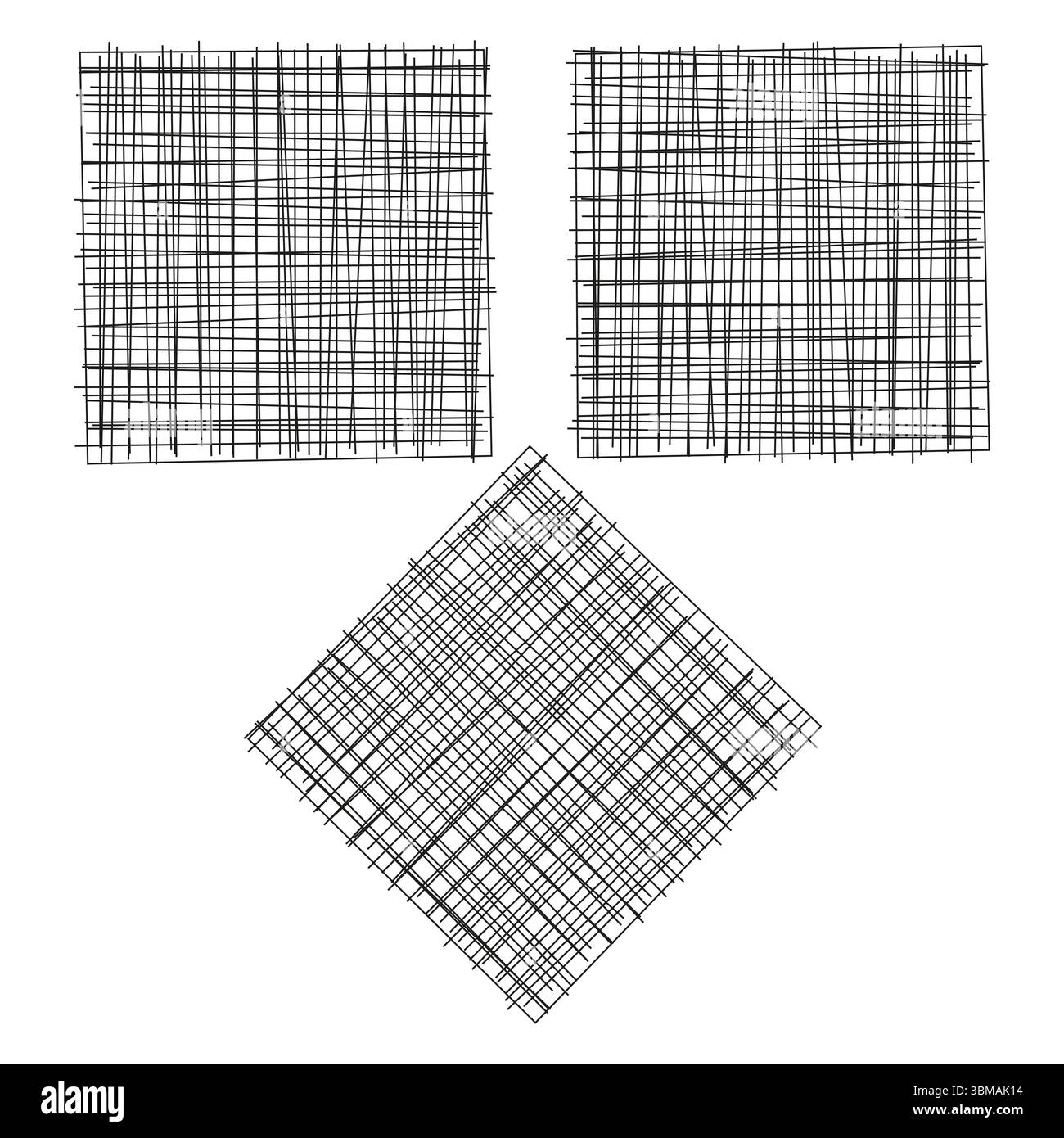 Intersecting lines pattern. Square grid abstract. Geometric crosshatch ...