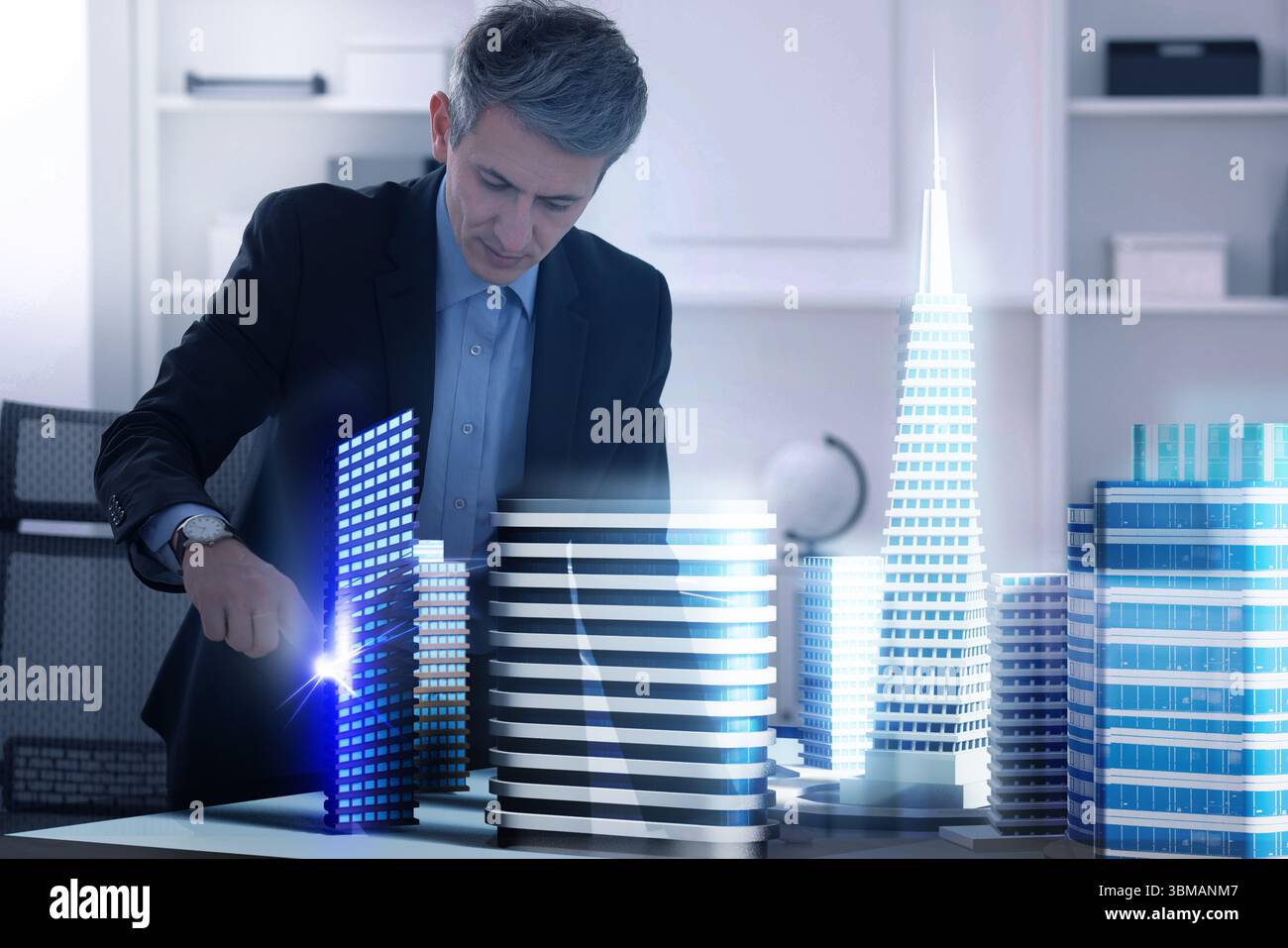 Holographic projection hi-res stock photography and images - Alamy