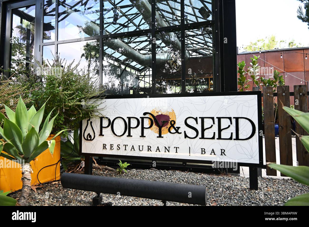 ANAHEIM, CALIFORNIA - 23 JUNE 2025: Poppy and Seed restaurant in ...