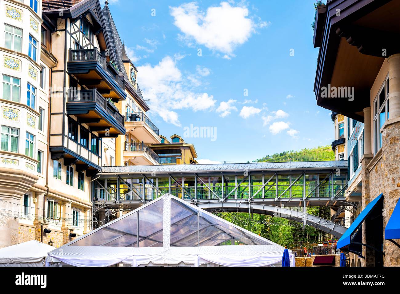 Lionshead village in Colorado, USA with walkway at Arrabelle at Vail ...