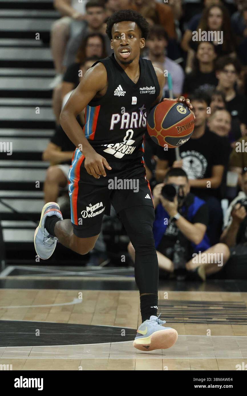 T.J. Shorts of Paris Basketball during the French championship 2025 ...