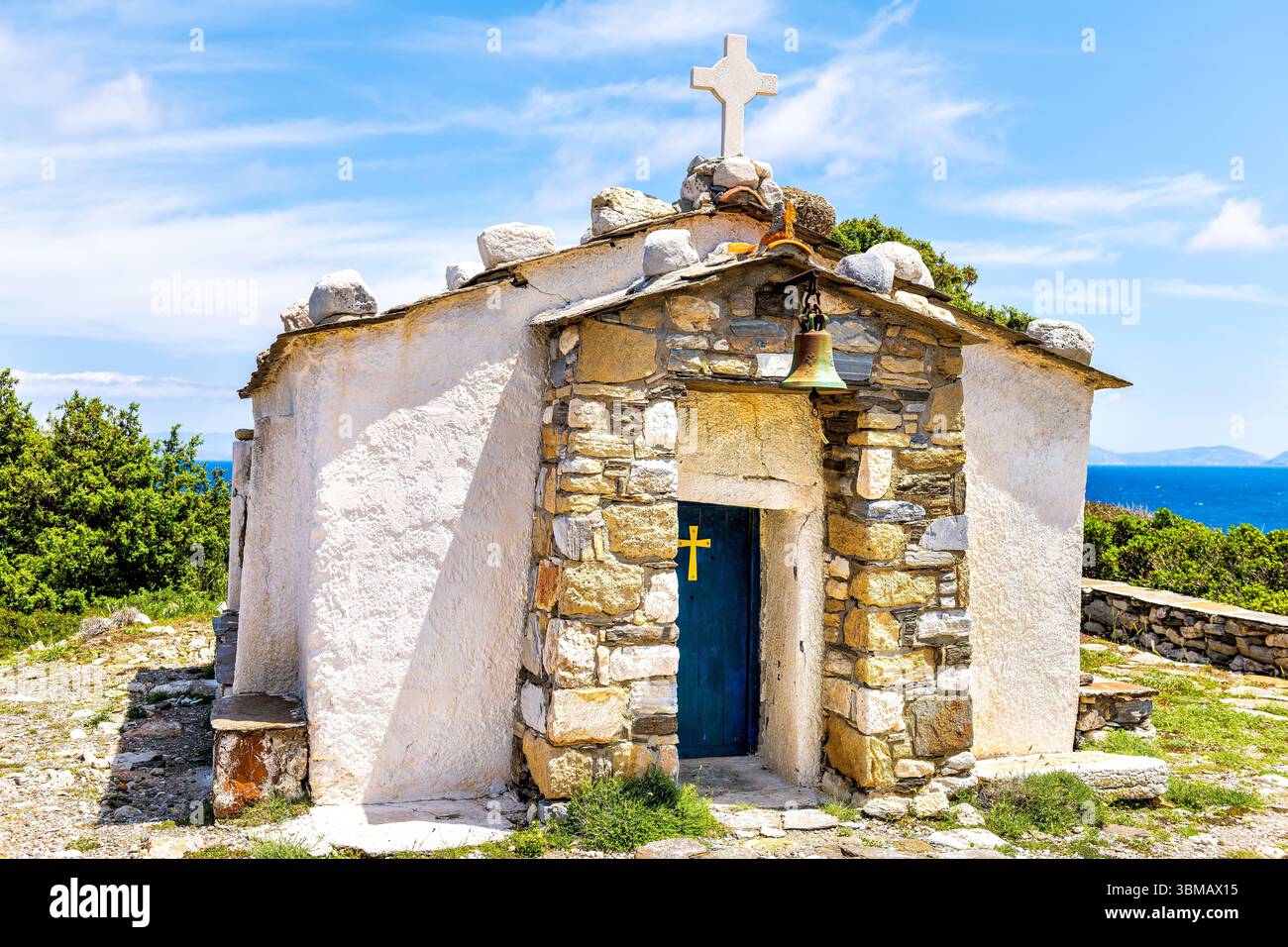 Small church of Saint George ancient Christian orthodox stone chapel ...