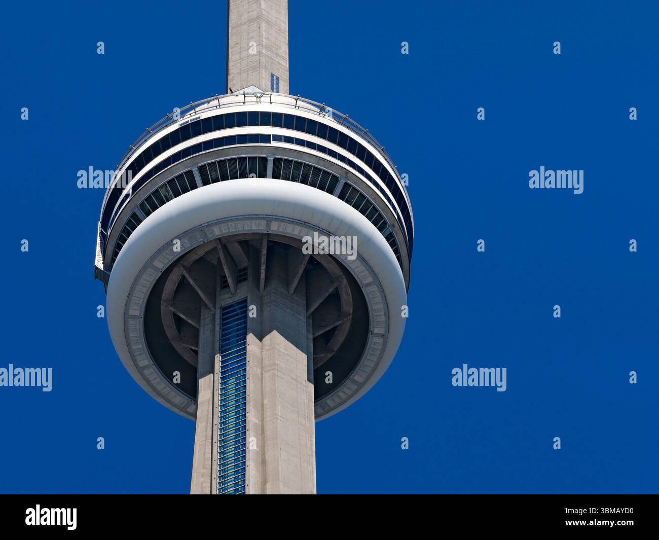 Toronto Canada / Toronto's Iconic CN Tower close up of Observation Pod ...