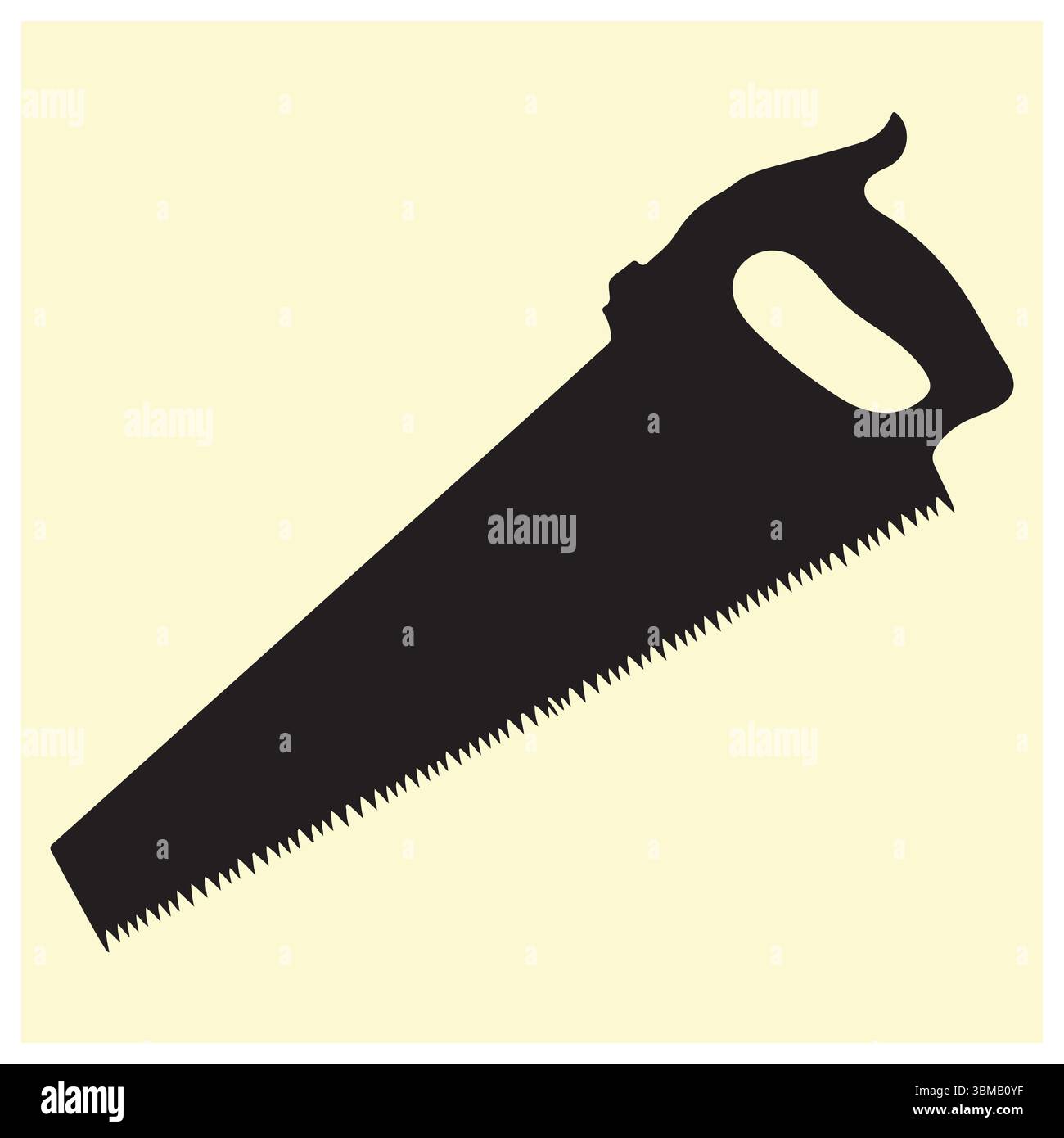 A black silhouette of a Saw vector Stock Vector Image & Art - Alamy