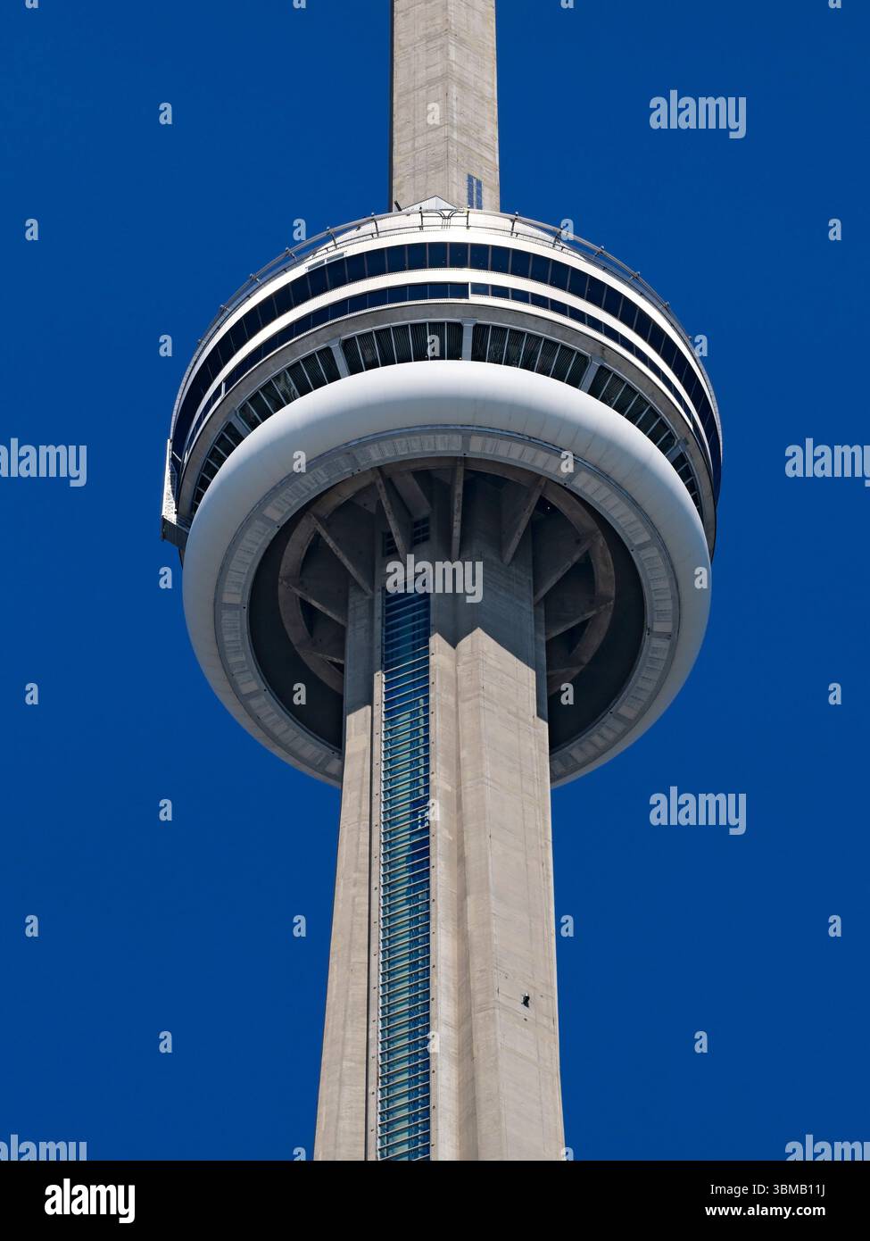 Toronto Canada / Toronto's Iconic CN Tower close up of Observation Pod ...