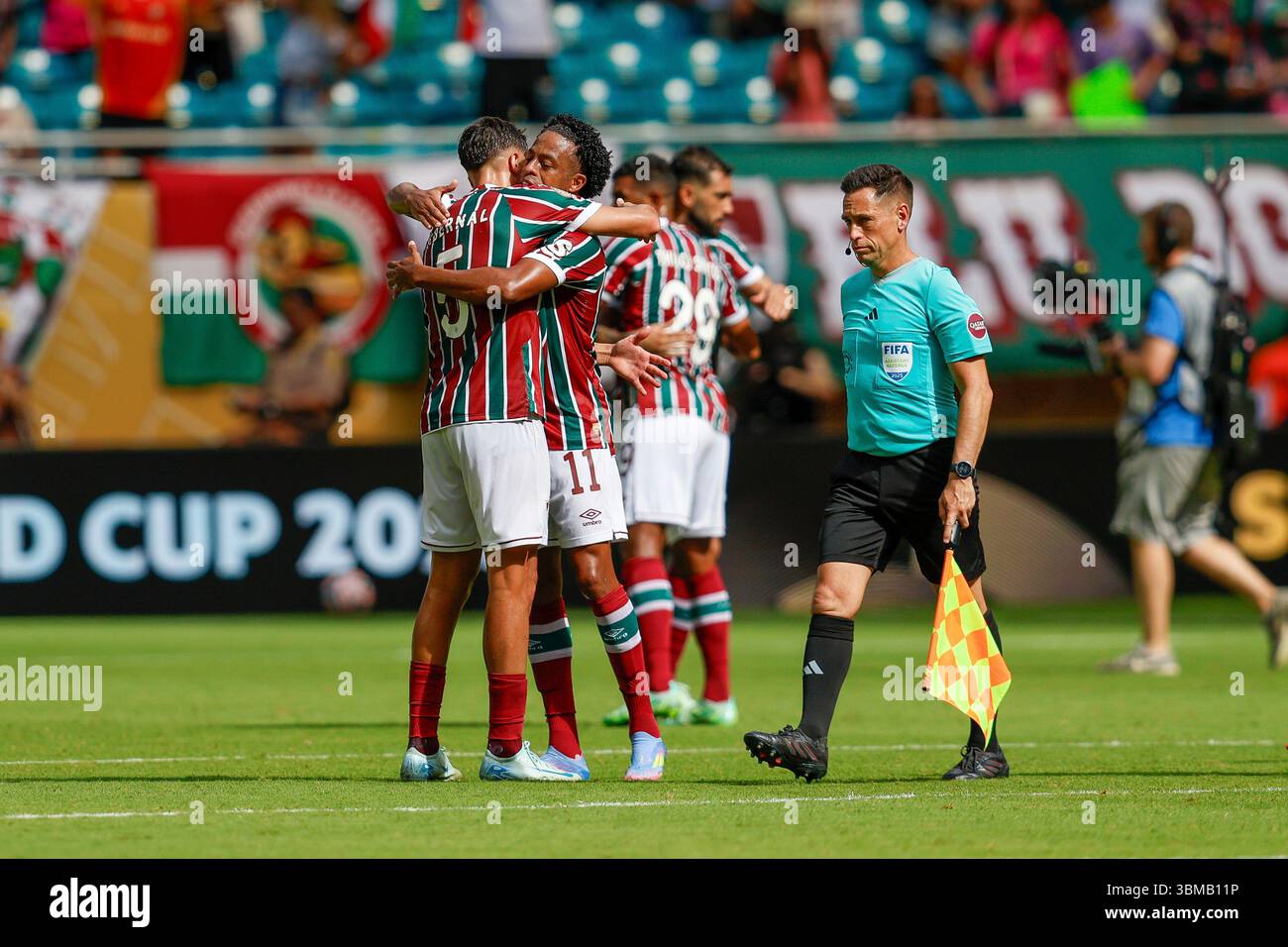 MIAMI GARDENS, FL - JUNE 25: Fluminense FC Midfielder Facundo Bernal (5 ...