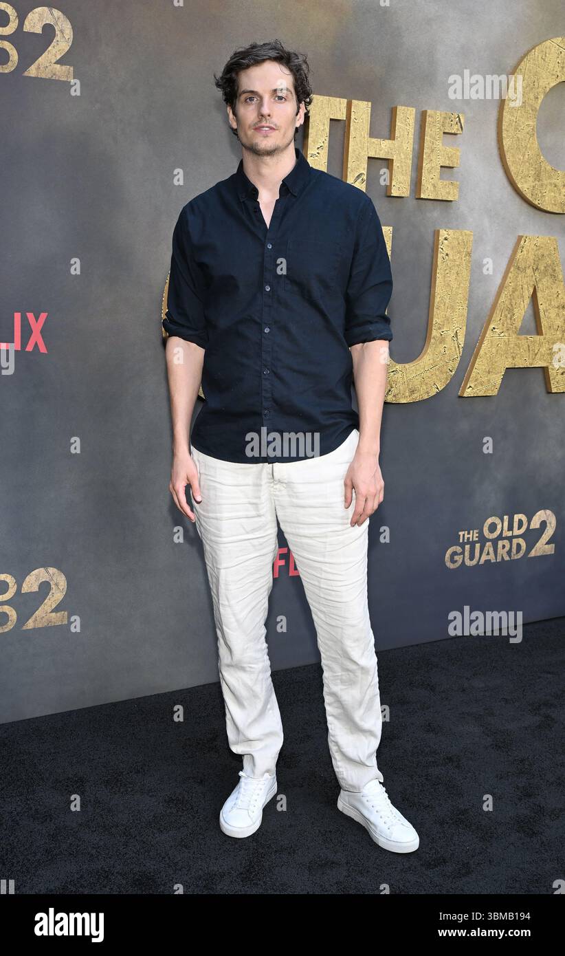 Hollywood, USA. 25th June, 2025. Daniel Sharman arriving at Netflix's ...