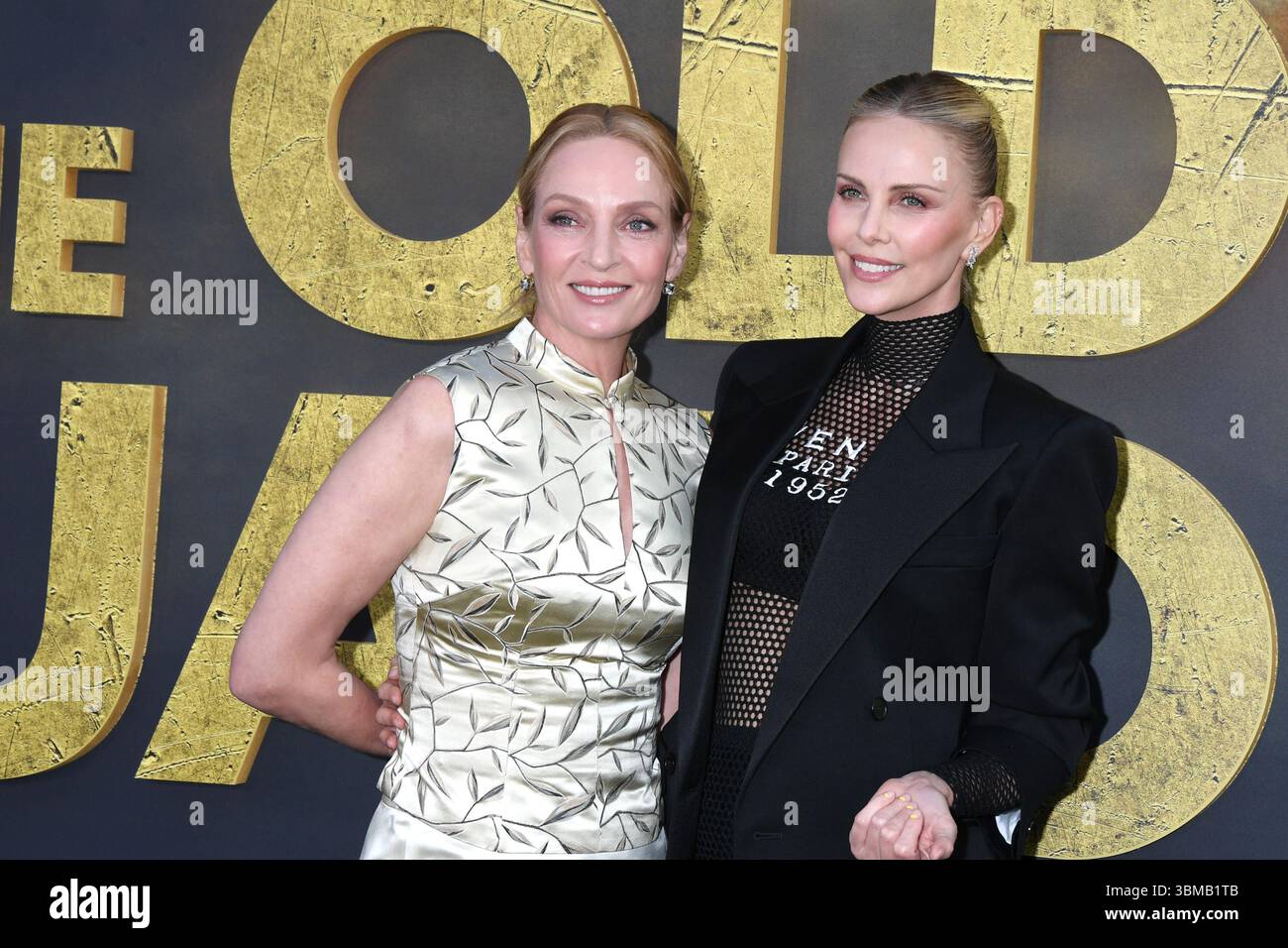 Los Angeles, Ca. 25th June, 2025. Uma Thurman and Charlize Theron at ...