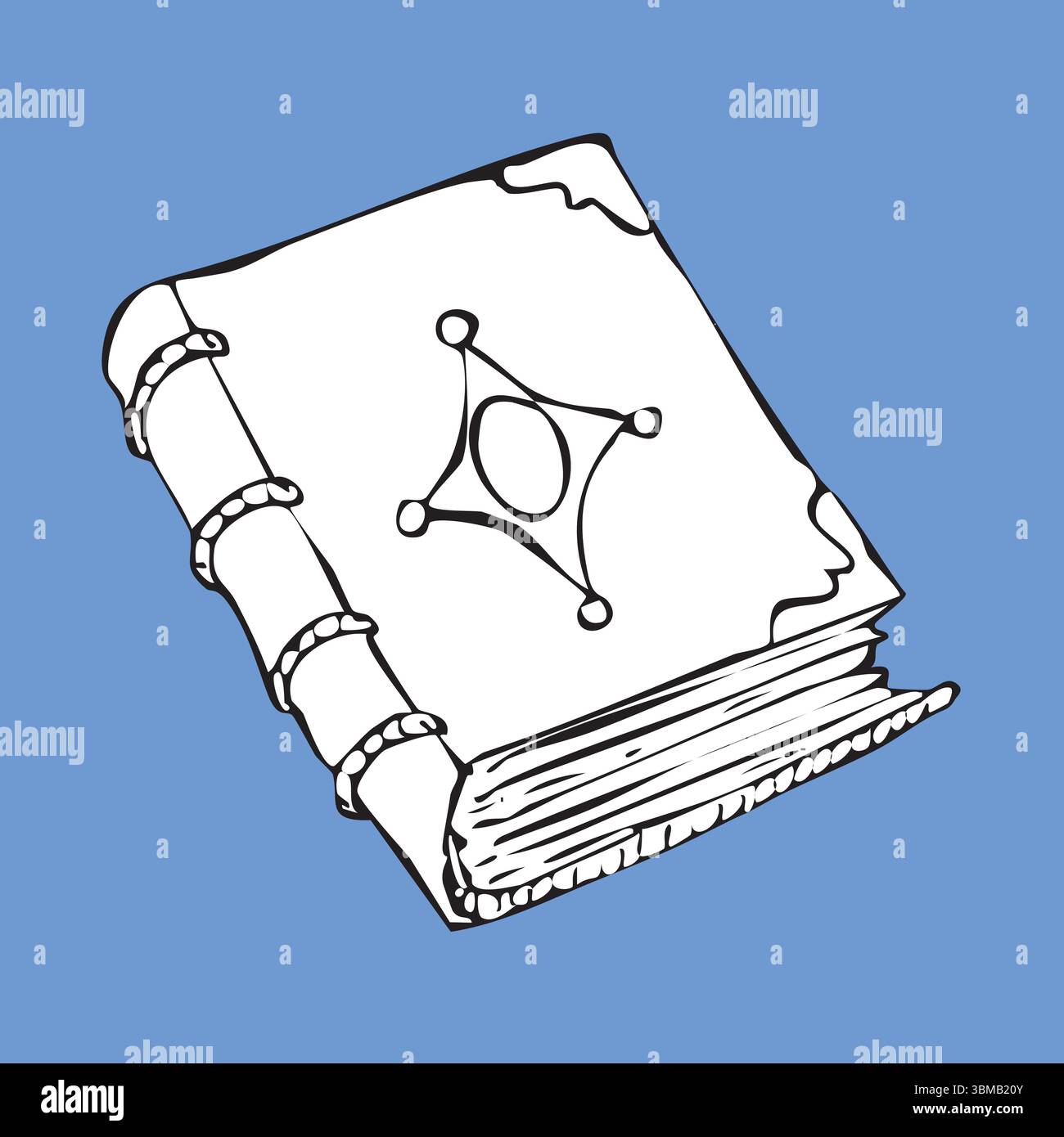 Wizard reading spell book Stock Vector Images - Alamy