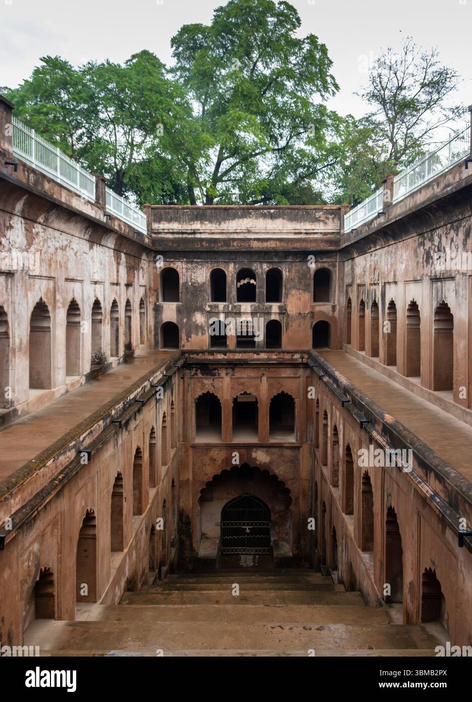 Ancient Stepwell with Arched Galleries Stock Photo - Alamy