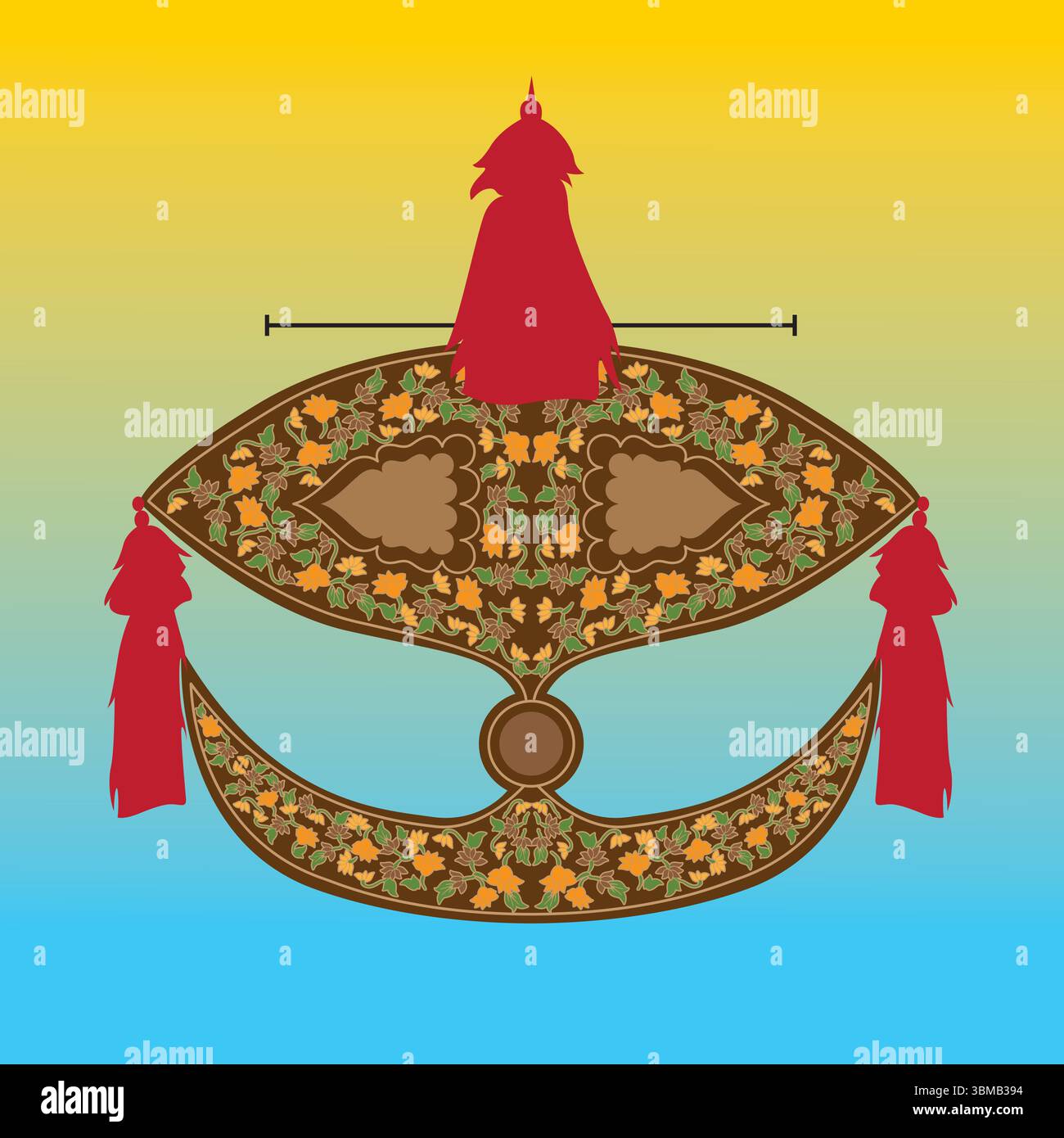 Vector of Malaysian kite, Wau Bulan Stock Vector Image & Art - Alamy