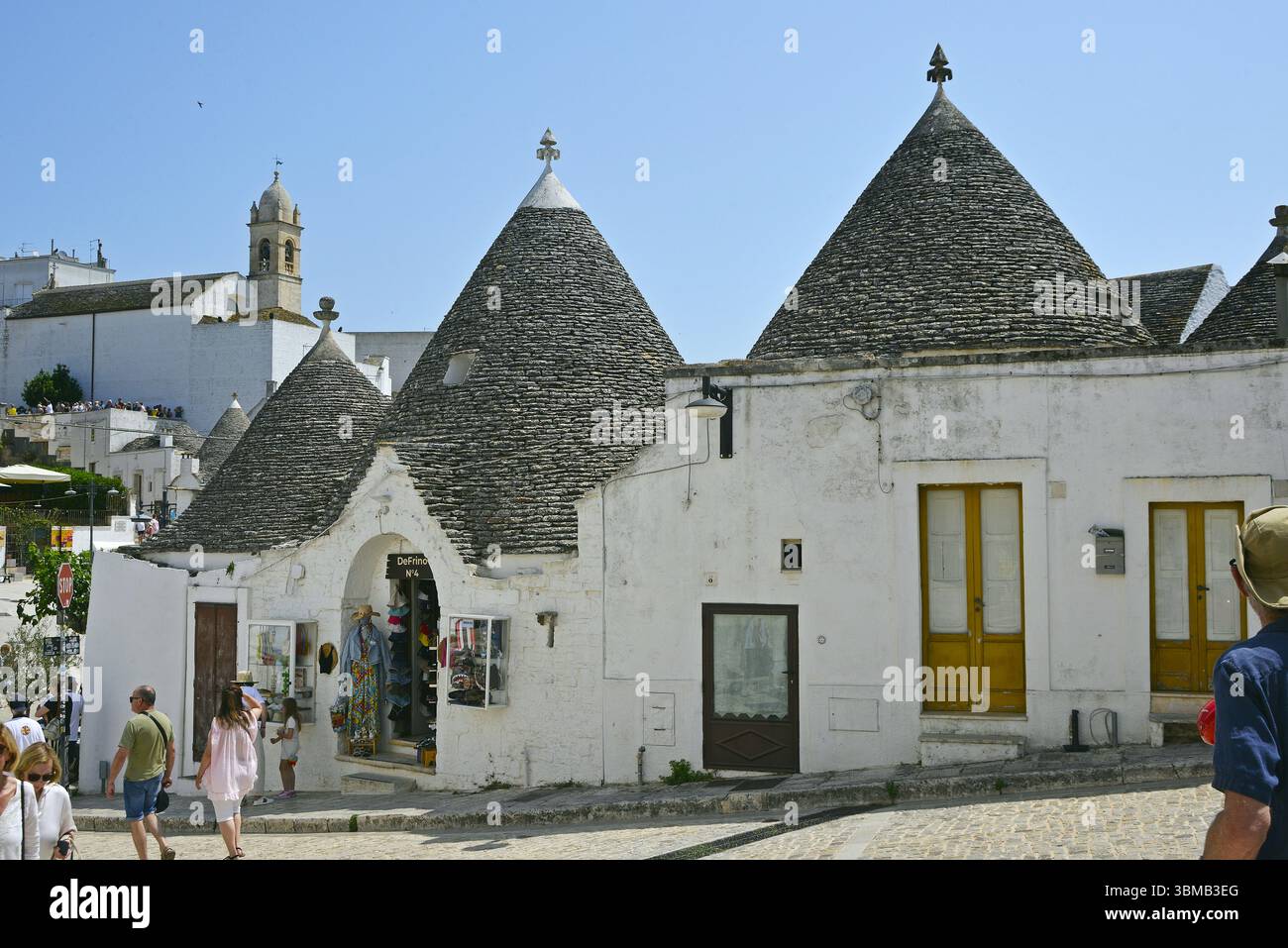 Historic center of Alberobello in the province of Bari, Italy Stock ...