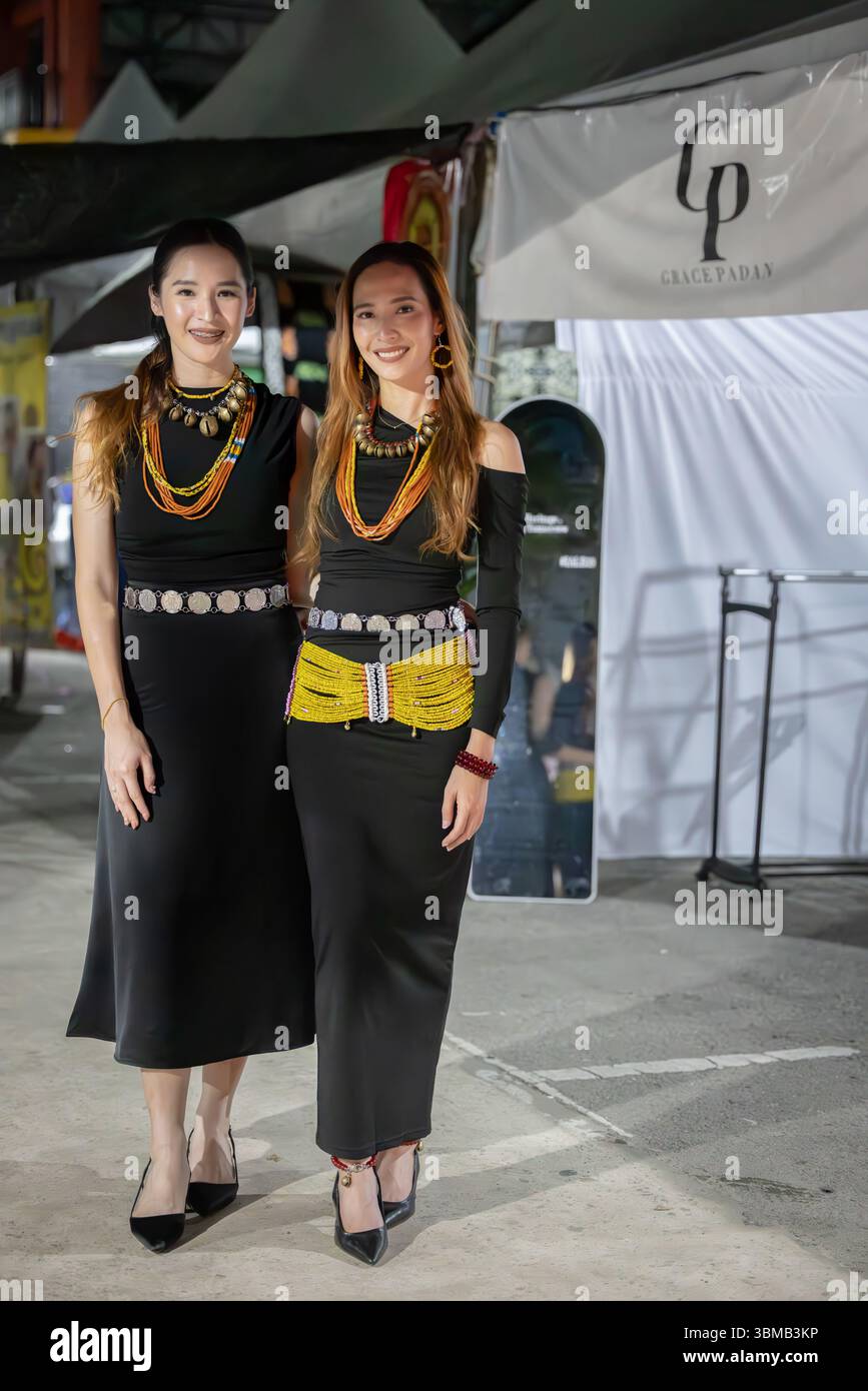 LAWAS, SARAWAK – JUNE 2, 2025: A Lun Bawang woman wearing traditional ...