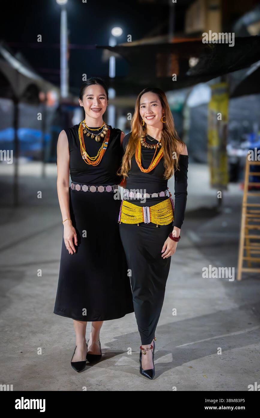 LAWAS, SARAWAK – JUNE 2, 2025: A Lun Bawang woman wearing traditional ...
