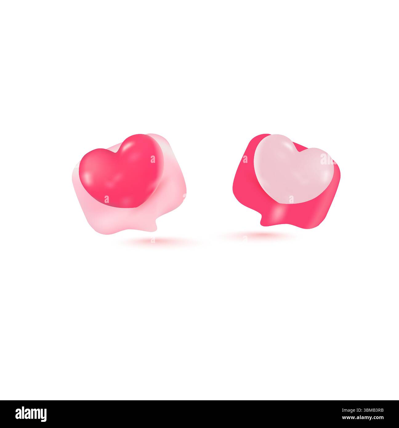 Heart in chat bubbles hi-res stock photography and images - Alamy