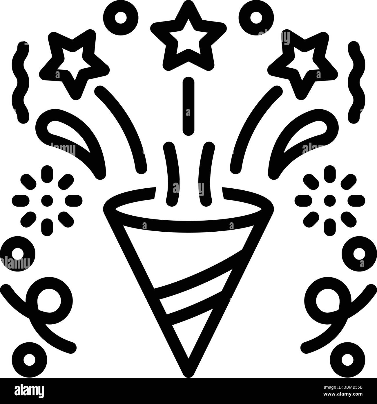 Icon for confetti, popper Stock Vector Image & Art - Alamy