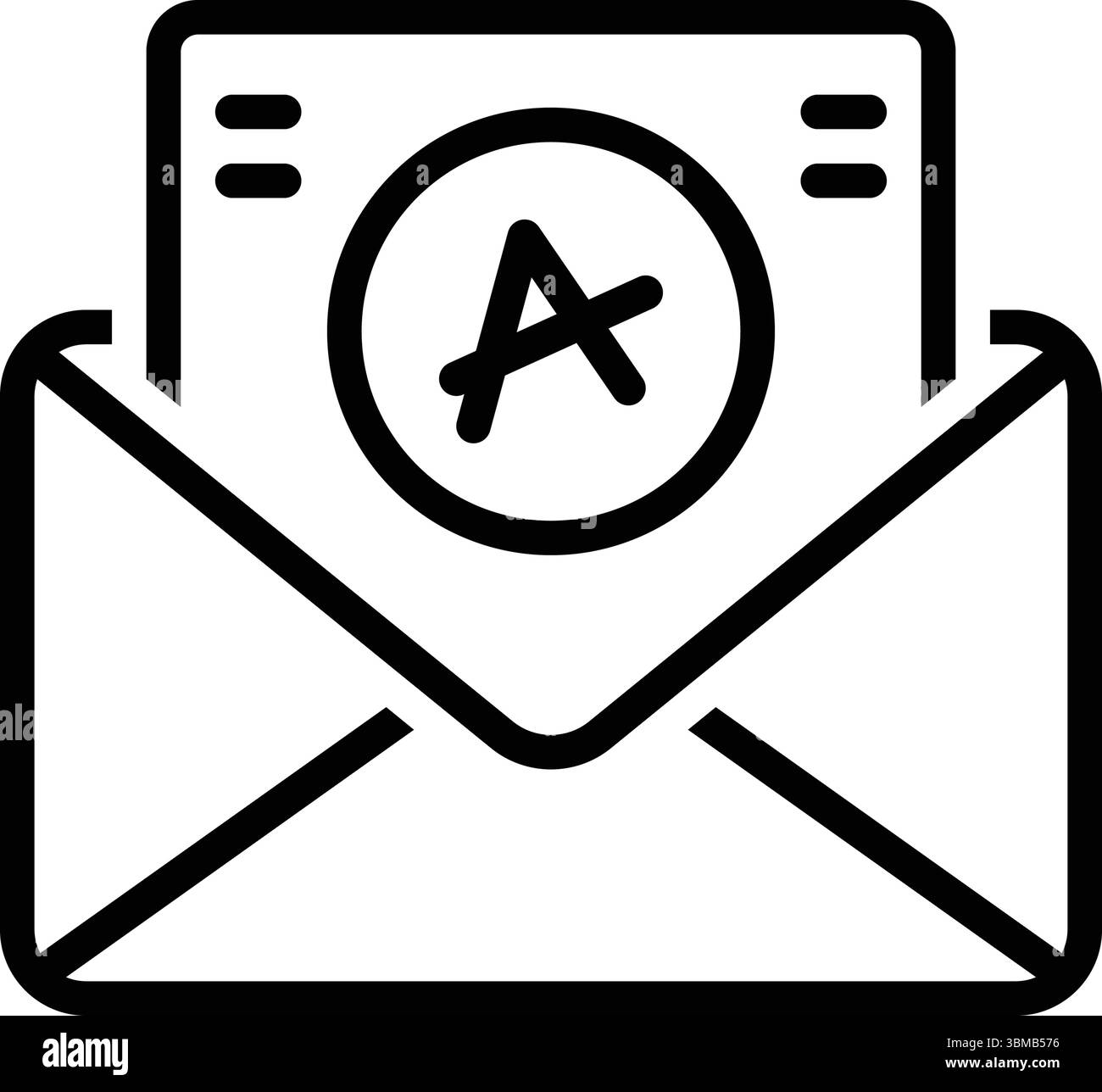 Icon for a letter, letter Stock Vector Image & Art - Alamy