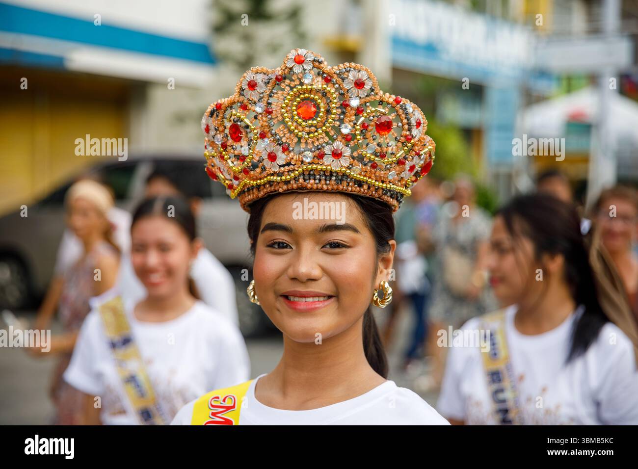 May 13, 2025: Beauty Pageant Contestant in Traditional Beaded Crown at ...