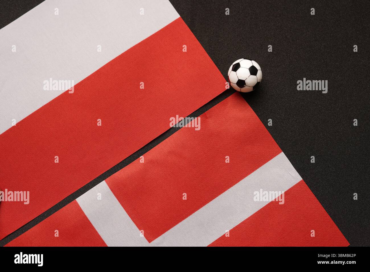 Poland vs Denmark, Football match with national flags Stock Photo - Alamy