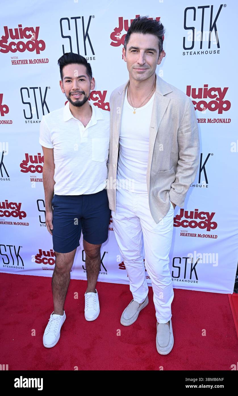 Westwood, USA. 25th June, 2025. Zack Peter and Stuart O'Keeffe arriving ...