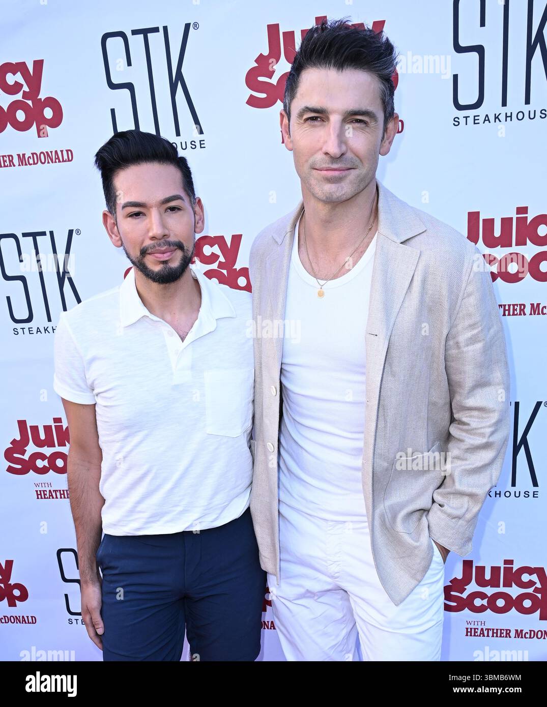 Westwood, USA. 25th June, 2025. Zack Peter and Stuart O'Keeffe arriving ...