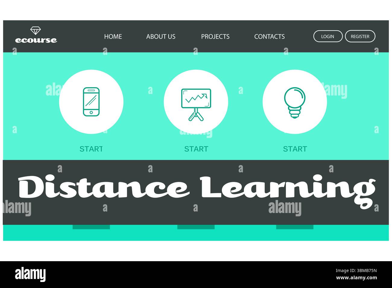 Online remote learning digital Cut Out Stock Images & Pictures - Alamy