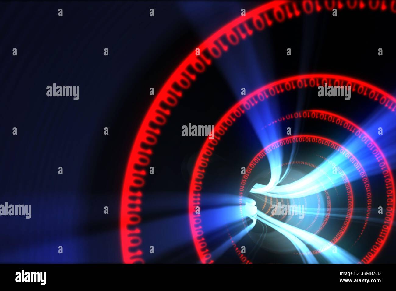 Red blue spiral lines hi-res stock photography and images - Alamy