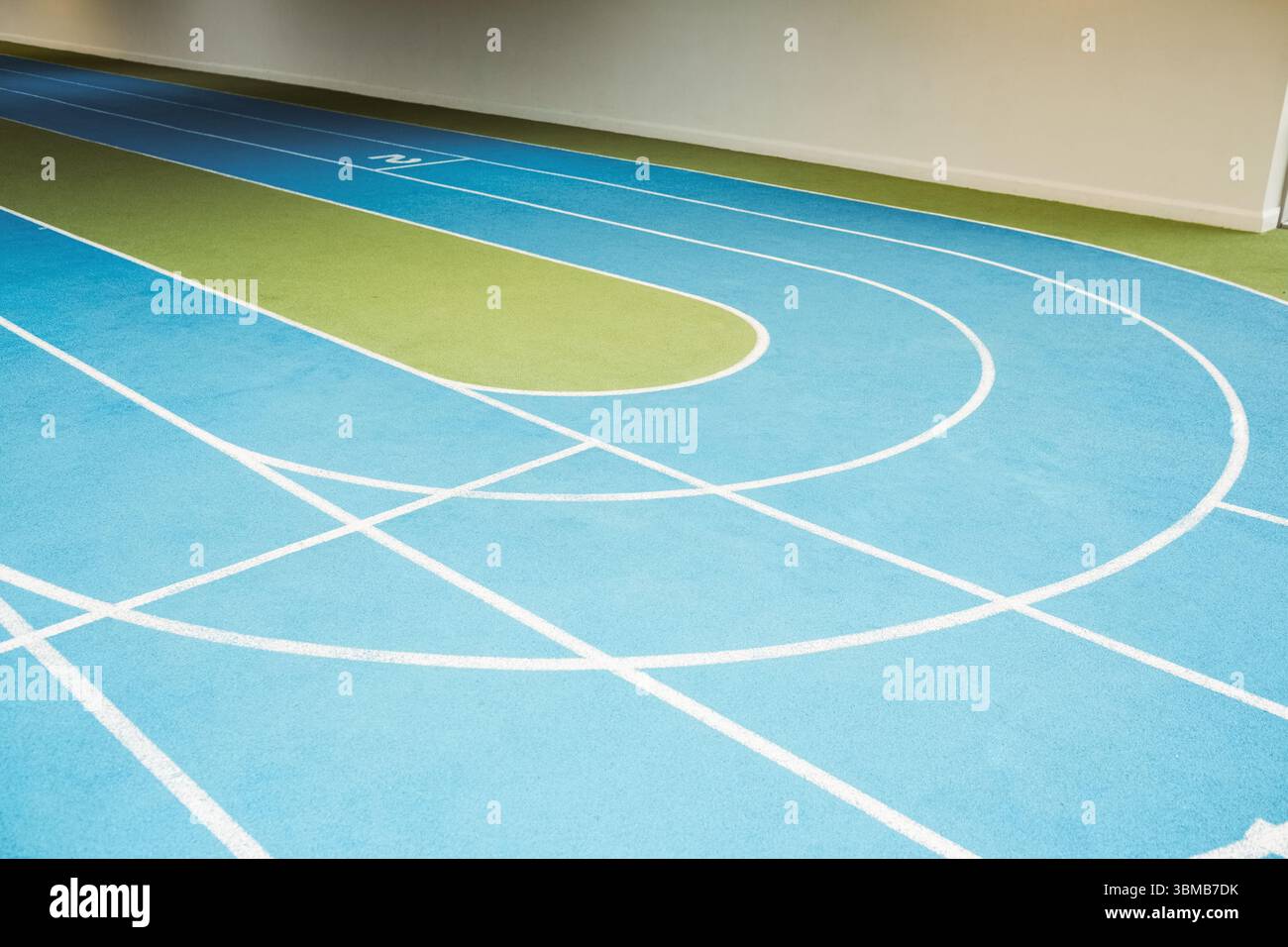 Curved synthetic running track is being shown in flat design, featuring ...