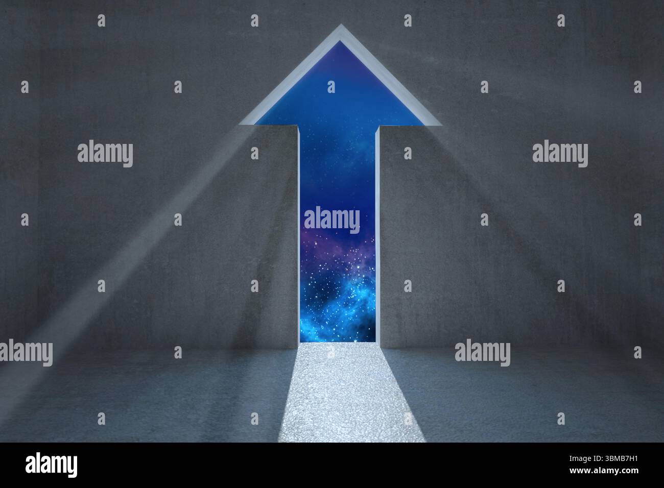 Cosmic portal opening in blue hi-res stock photography and images - Alamy