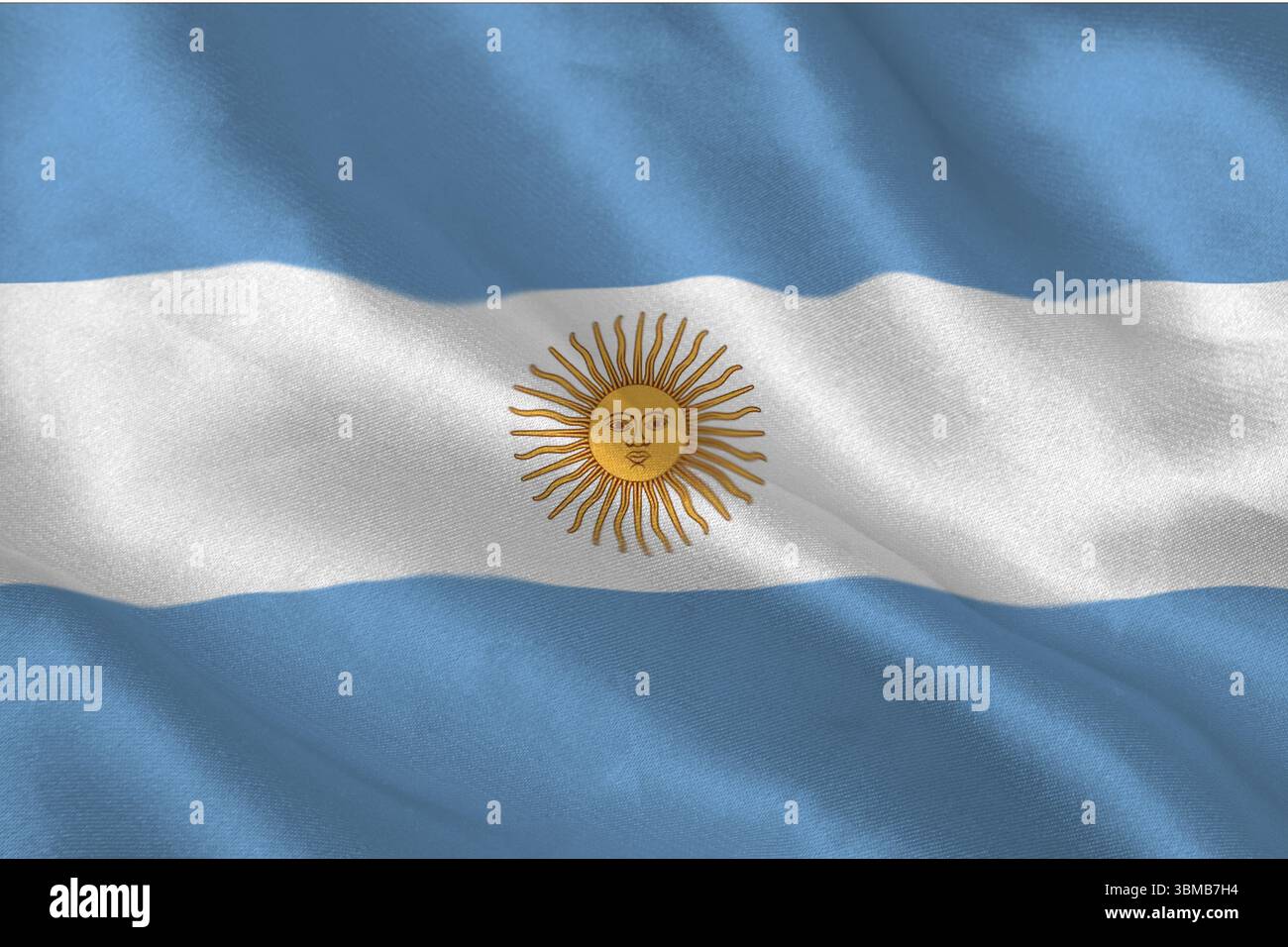 Argentinian flag rippling Stock Photo - Alamy