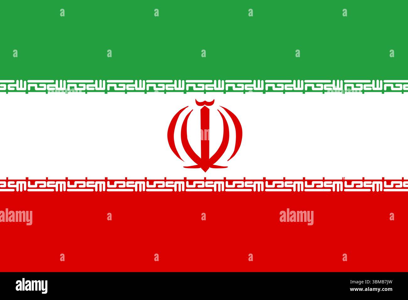 Waving tricolor iran hi-res stock photography and images - Alamy