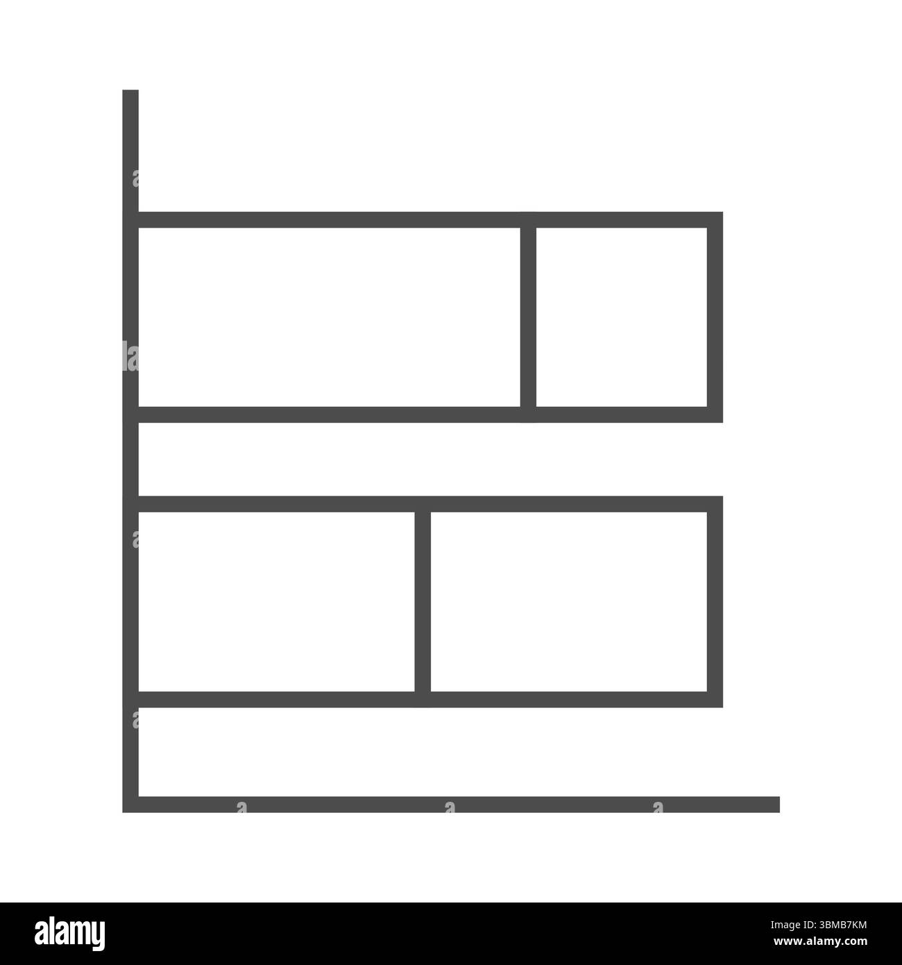 Graph icon isolated on Cut Out Stock Images & Pictures - Alamy