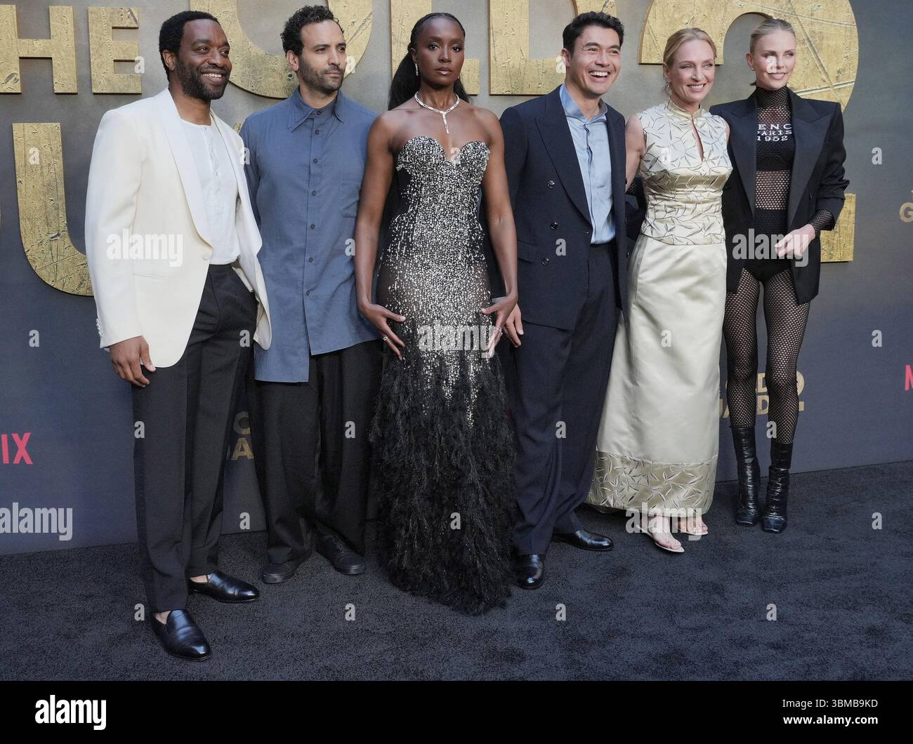 (L-R) THE OLD GUARD 2 Cast - Chiwetel Ejiofor, Marwan Kenzari, KiKi ...