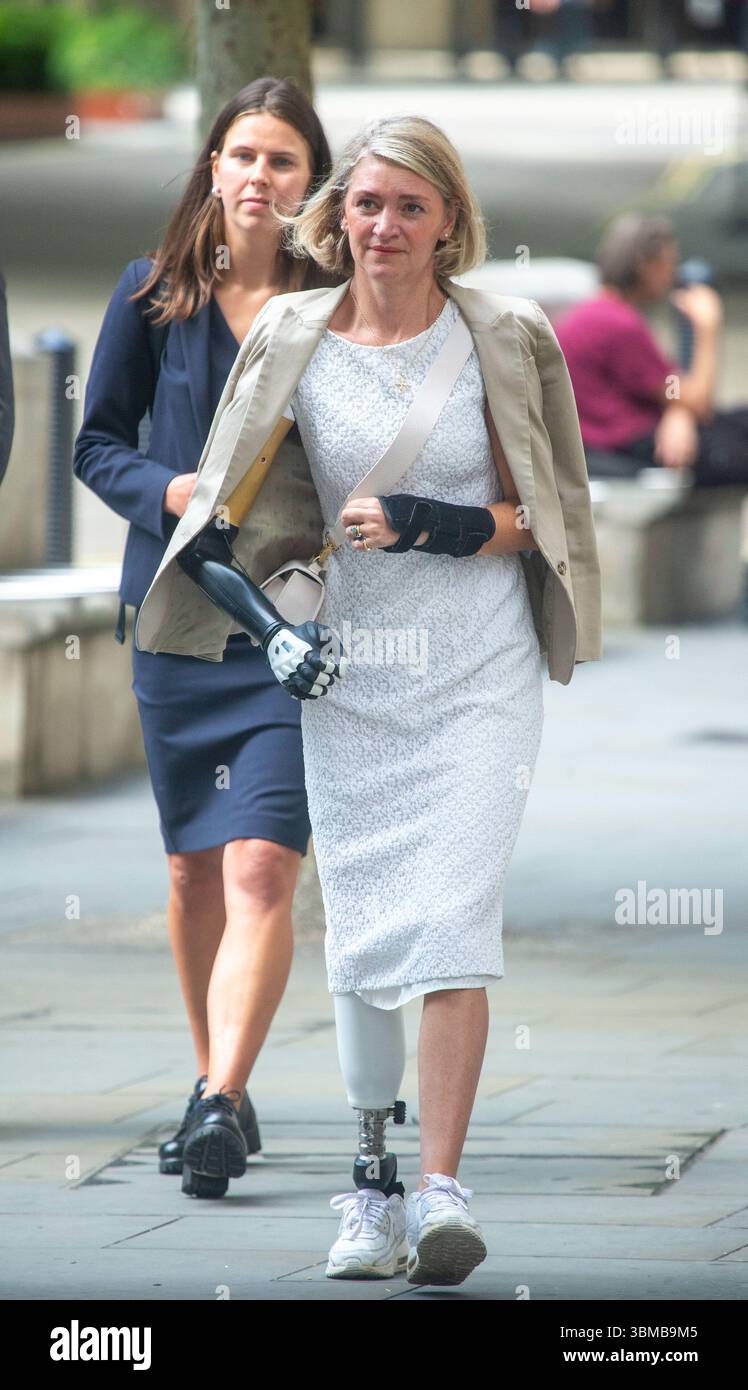 London, England, UK. 25th June, 2025. SARAH DE LAGARDE, who lost her ...