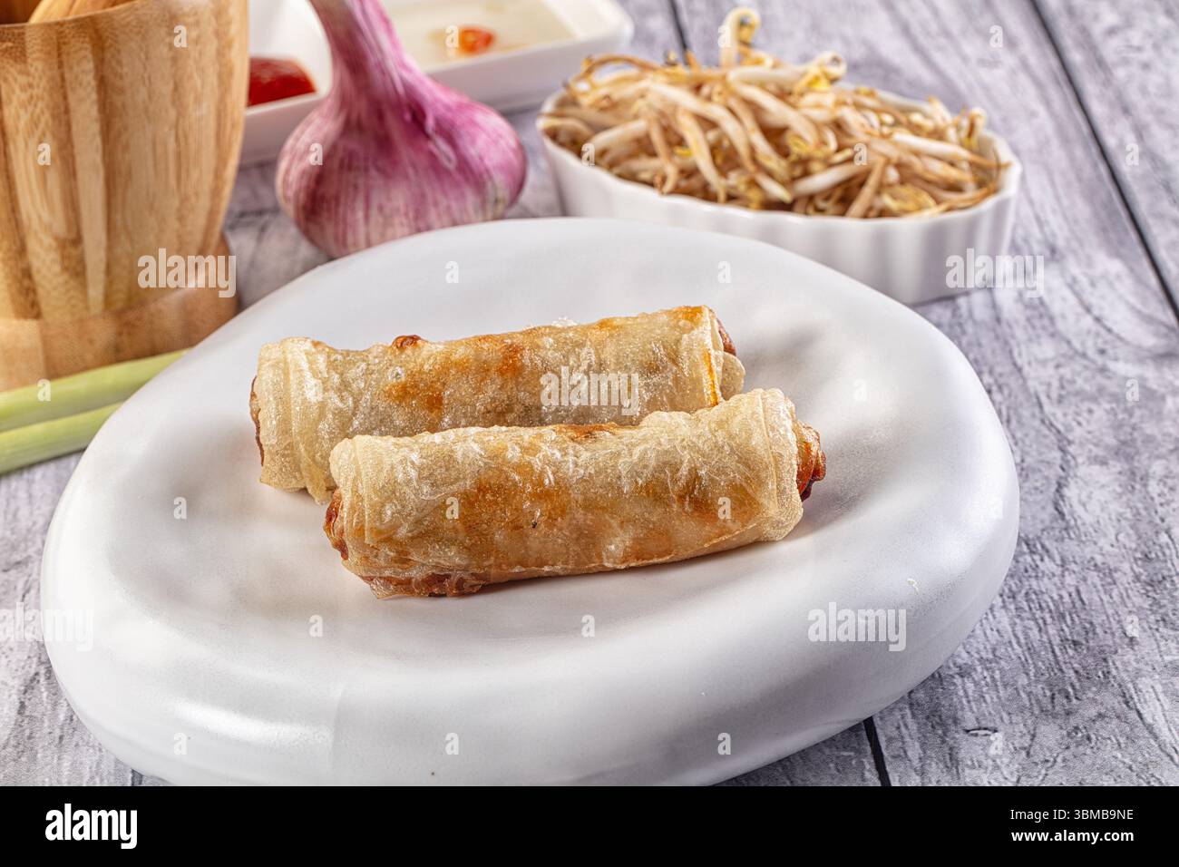 Vietnamese traditional nem roll with beef meat Stock Photo - Alamy