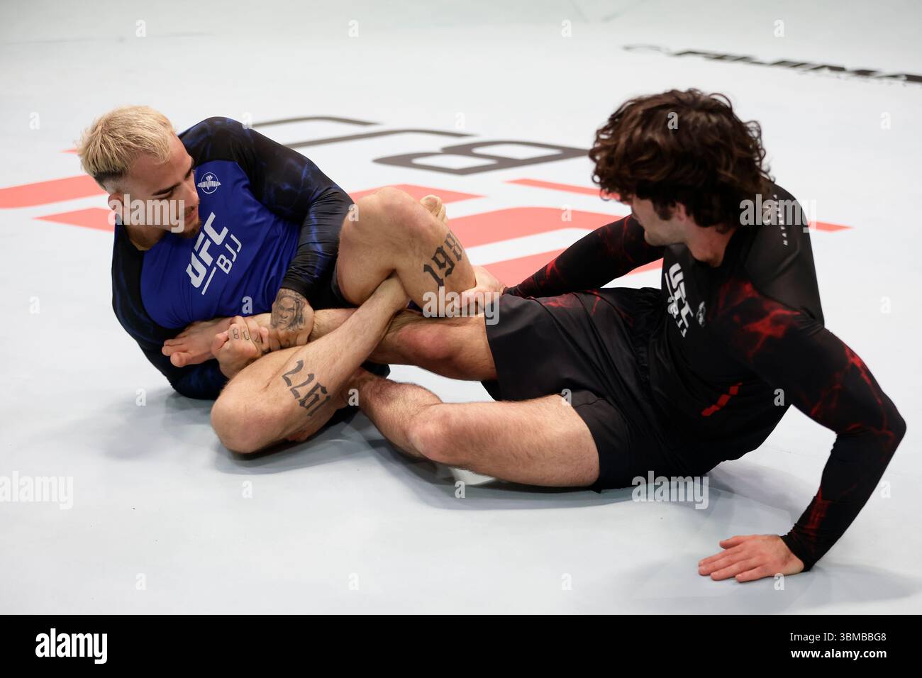 LAS VEGAS, NEVADA - Keith Krikorian and Joao Assonitis compete in the ...
