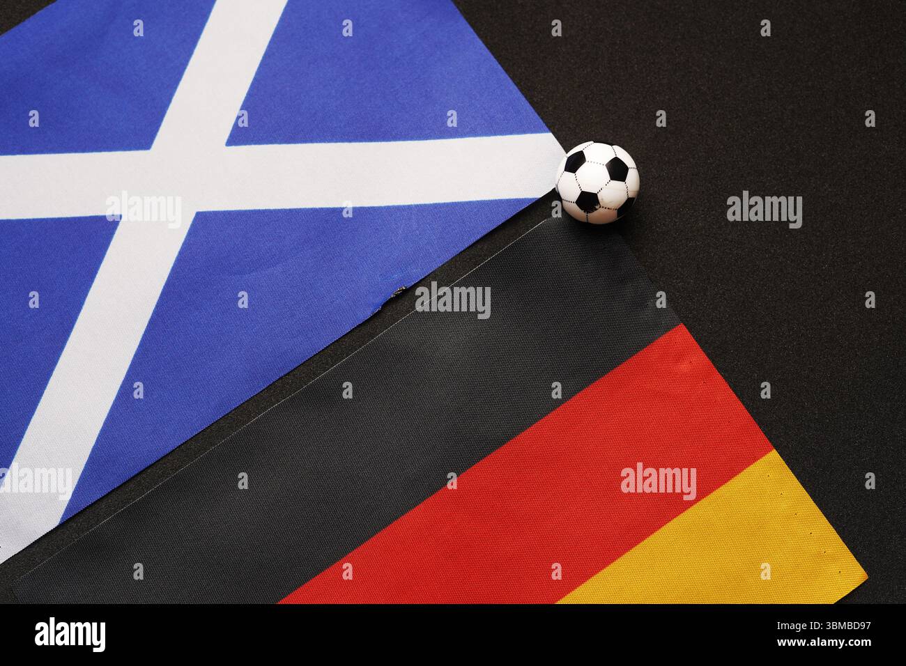 Scotland vs Germany, Football match with national flags Stock Photo - Alamy