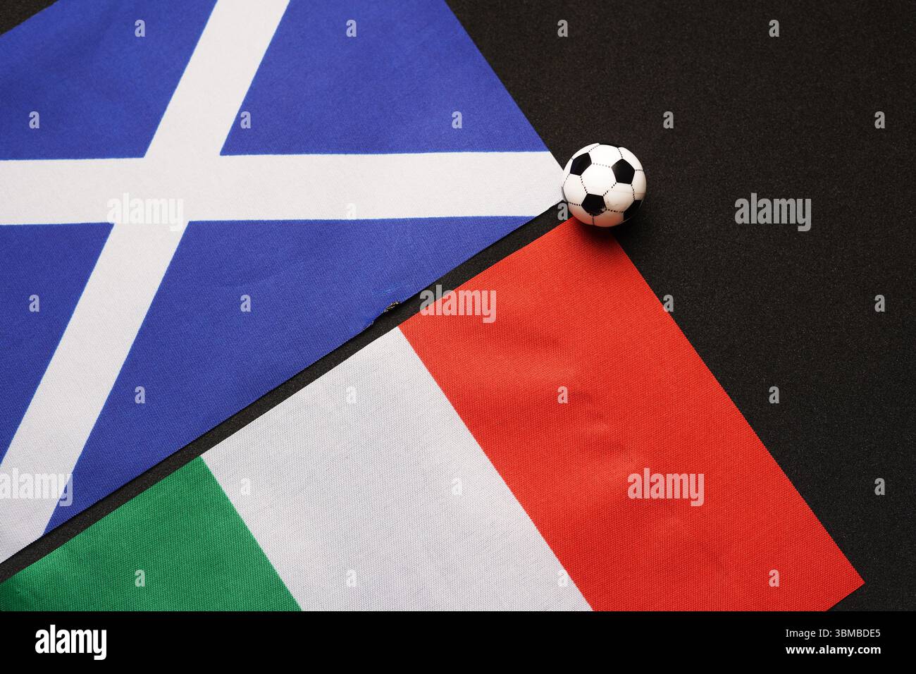Scotland vs Italy, Football match with national flags Stock Photo - Alamy